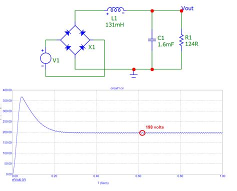 Circuit Analysis Output Current Of Full Bridge Rectifier With Lc Filter Electrical