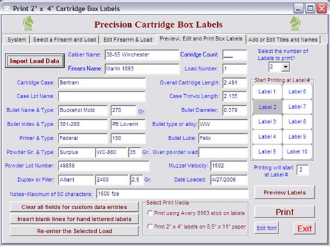 Reloading Labels Worksheets Library