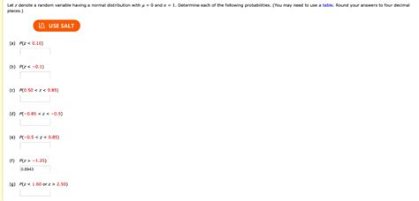 Solved Let Z Denote A Random Variable Having A Normal Chegg Com