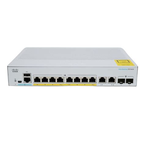 Cisco Cbs350 8p E 2g 8 Port Gigabit Poe Managed Network Switch With Sfp Rj45 Combo Na Refresh