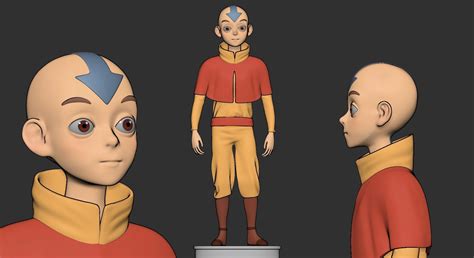 Free Stl File Aang Avatar 👾・3d Printable Model To Download・cults