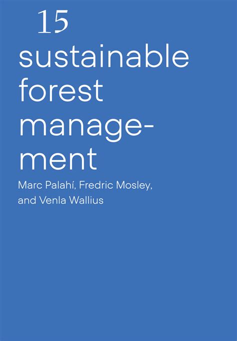 Pdf 15 Sustainable Forest Management
