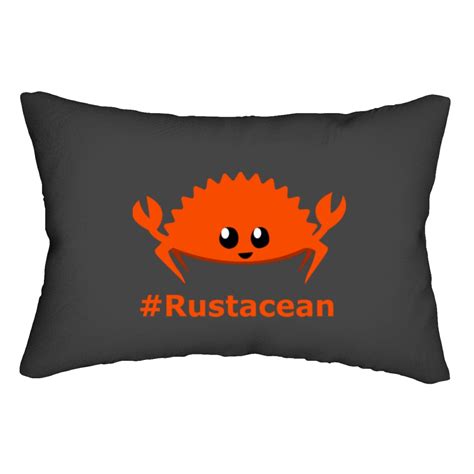 Rust Languagelang Unofficial Mascot Ferris The Crab Rustacean Lumbar Pillows Sold By