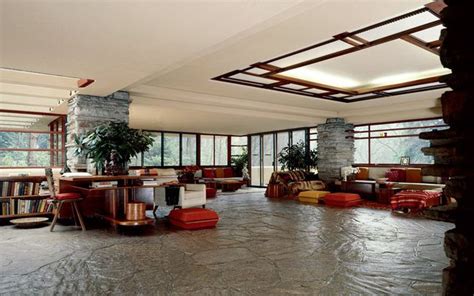 Дом над водопадом Фрэнка Ллойда Райта Fallingwater Interior Fallingwater Craftsman Interior