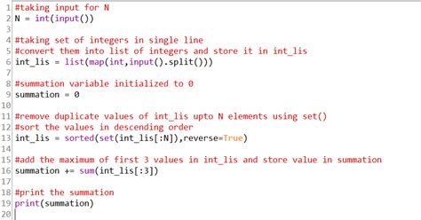 Solved Given A Set Of Integer Numbers Find The Summation Of Three