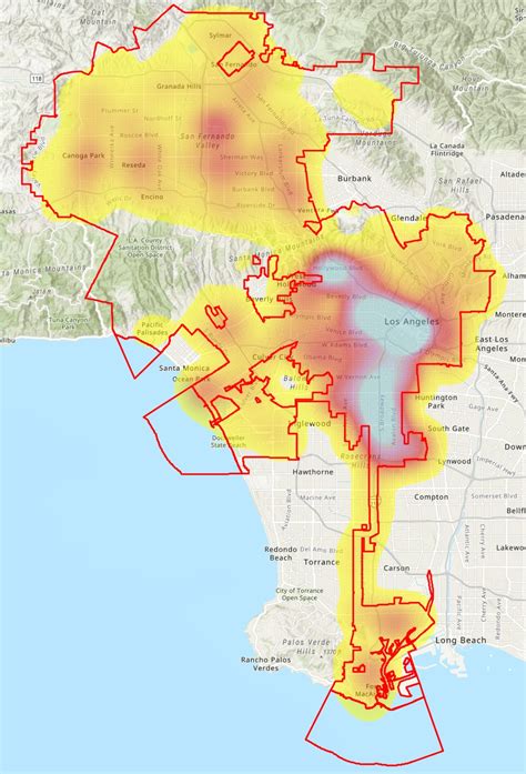 Dangerous Places In Los Angeles Map United States Map