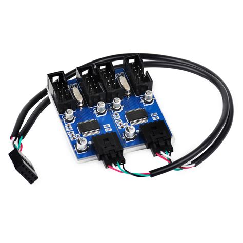 USB P Pin Header Splitter Male To Female Extension Cable Port