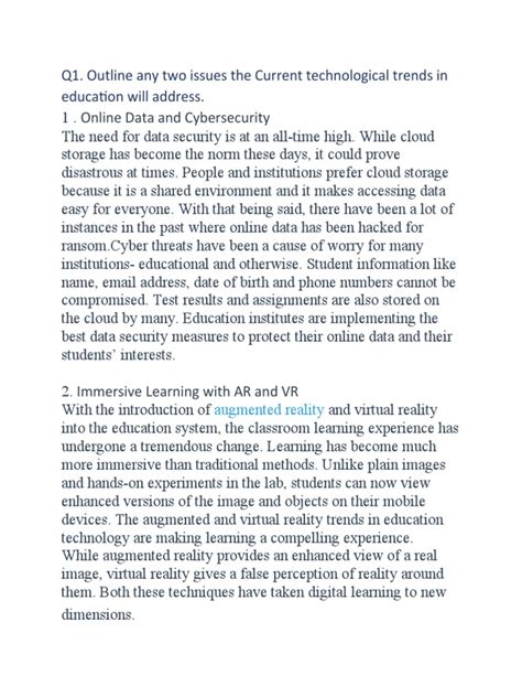Ict Assignment 1 Tertiaryh Pdf Augmented Reality Computer Security
