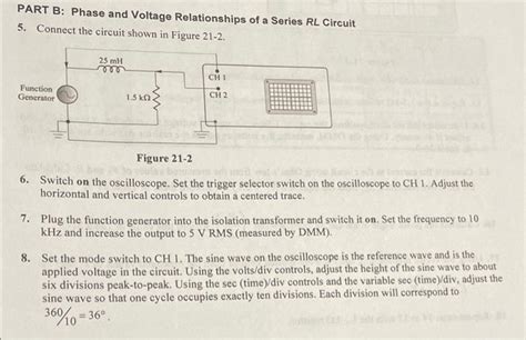 Solved PART B Phase And Voltage Relationships Of A Series Chegg Com