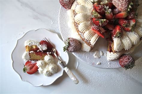 Salted Sugared Spiced™ Strawberry Jam Sponge Cake