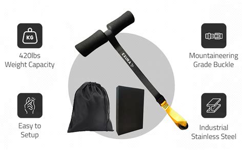 Amazon Com Nordic Curl Adjustable Strap With Thick Knee Pad Exura Nordic Hamstring Curl Strap