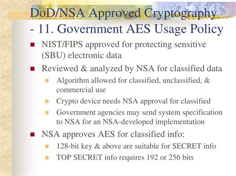 Ppt Sample Us Government Cryptography And Key Management Methods