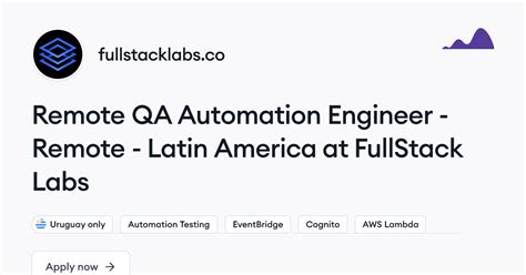 Himalayas On Linkedin Remote Qa Automation Engineer Remote Latin America Job At Fullstack