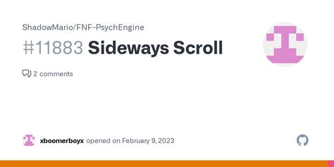Sideways Scroll · Issue 11883 · Shadowmariofnf Psychengine · Github