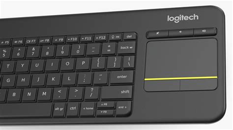 Logitech Keyboard K400 Black 3d Model 24 3ds Blend C4d Fbx Max