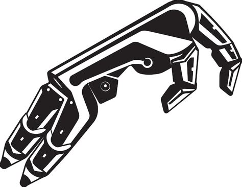 Sophisticated Vector Illustration Featuring A Robotic Arm With Focus On Cutting Edge Robotics