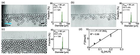 Step Emulsification At Different Flow Rates A C Formation Of Download Scientific Diagram