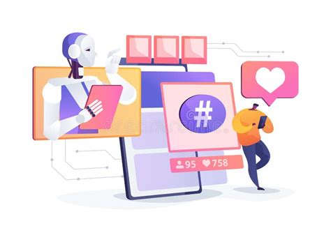 Ai Content Recommendation Abstract Concept Vector Illustration Stock