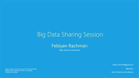 Big Data Open Source Technologies Pptx