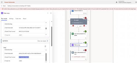 How Can I Add Conversation To A Specific Row Id In Power Automate Using Excel As Connector
