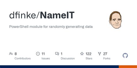 github dfinke nameit powershell module for randomly generating data