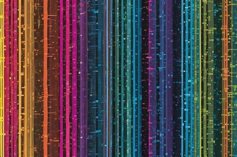Premium Ai Image A Colourful Graph Of Verticle Lines Overlaying Each Other