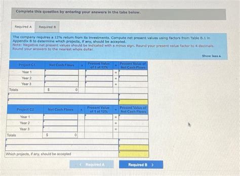 solved exercise 26 18 algo net present value unequal cash