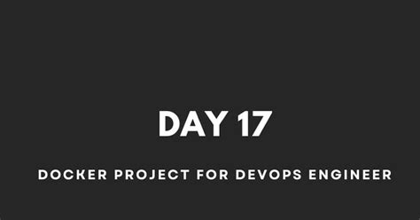 Ajay Gite On Linkedin Docker Project For Devops Engineer