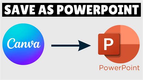 How To Convert Canva Design To PowerPoint Presentation Save Canva