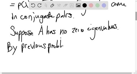 solved in some experiments to compute eigenvalues of real matrices it