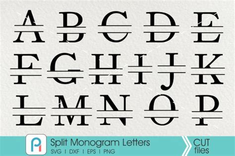 Split Letter Monogram Graphic By Pinoyartkreatib · Creative Fabrica