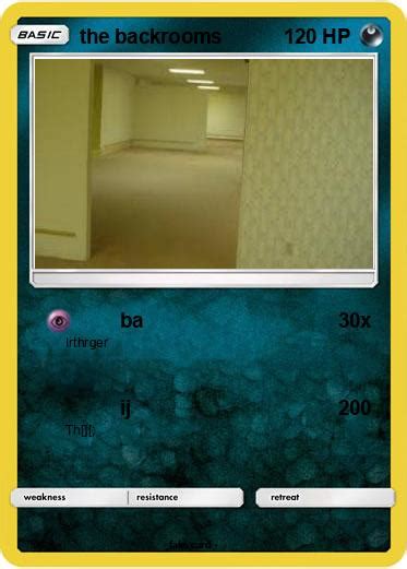 Pokémon The Backrooms 23 23 Ba My Pokemon Card