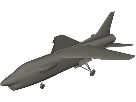 F 8 Crusader 3d Model 3dcadbrowser