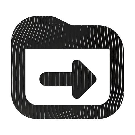 Premium Photo Move To Folder Icon Black White Lines Texture