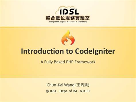 Introduction To Codeigniter Ppt