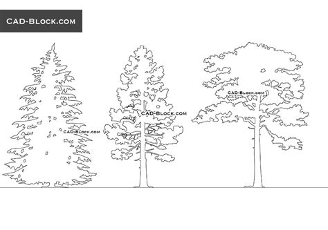 Pine Elevation Cad Block Free Download Autocad File