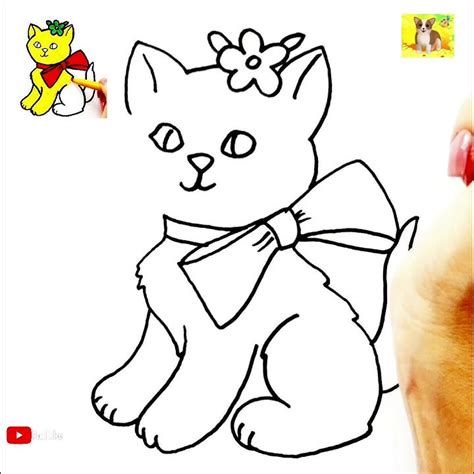 Как нарисовать КОТИКА Рисунок КОТИК рисунок рисунки Youtube
