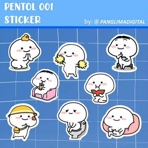Jual Sticker Pentol Sticker Tumblr Sticker Pentol Lucu Sticker Pentol