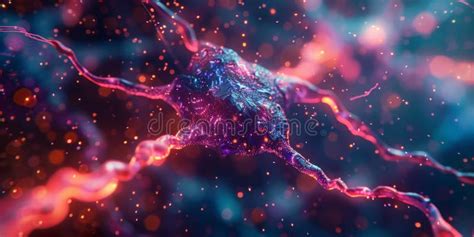 Abstract Visualization Of A Neural Network Highlighting Complex Connections And Futuristic