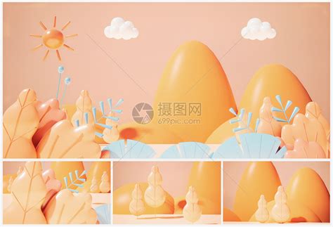 小清新日背景UE模板图片素材 正版创意图片402492224 摄图网