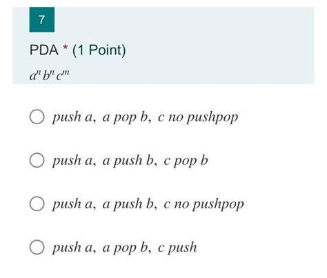 Solved Push A A Pop B C No Pushpop Push A A Push B C Pop