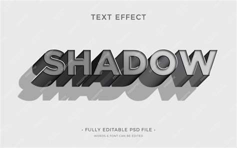 Premium Psd Shadow Text Effect
