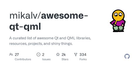 Github Mikalvawesome Qt Qml A Curated List Of Awesome Qt And Qml