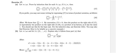 Solved Exercise a Let nω Prove by induction that for Chegg