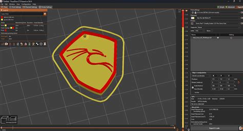Kali Linux Logo Keychain By Florinux Download Free Stl Model