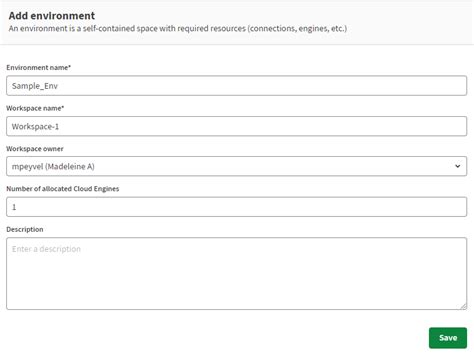 Creating Environments Talend Management Console User Guide Help