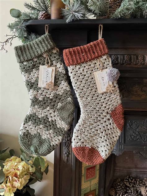 Easy Crochet Stocking Pattern Using The Granny Stitch Crochet Xmas