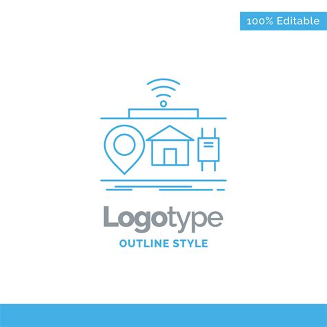 Blue Logo Design For Iot Gadgets Internet Of Things 13131035 Vector Art At Vecteezy