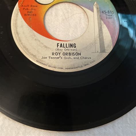 Roy Orbison Falling Distant Drums 45 Rpm Monument Records 1963 Ebay