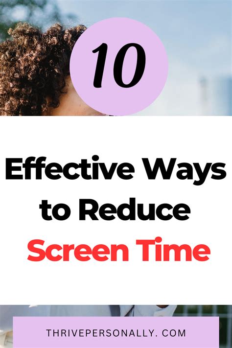 Effective Ways To Reduce Screen Time